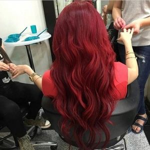 Accessories | Intense Red Full Head Clip In Extension | Poshmark
